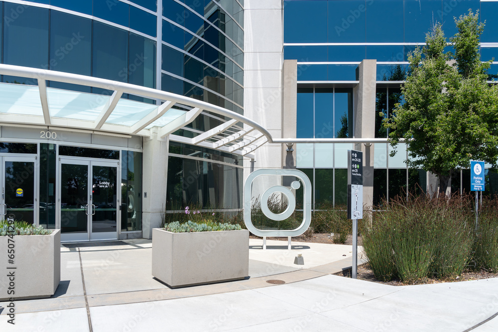 Instagram headquarters in Menlo Park, CA, USA - June 8, 2023. Instagram ...