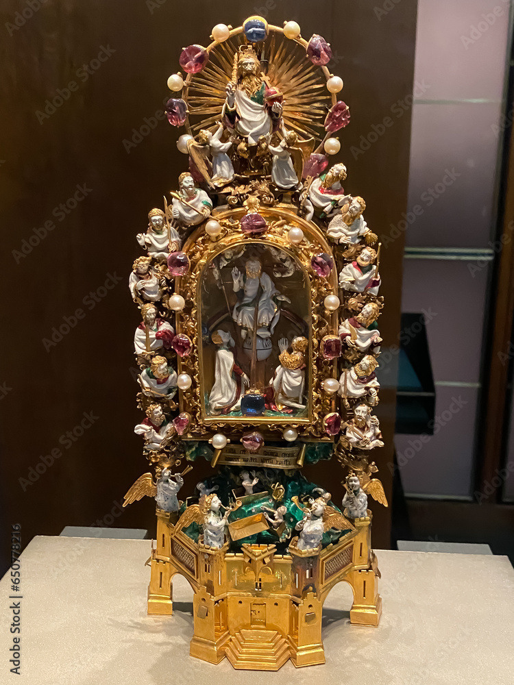 The British Museum in London The Holy Thorn Reliquary was probably ...