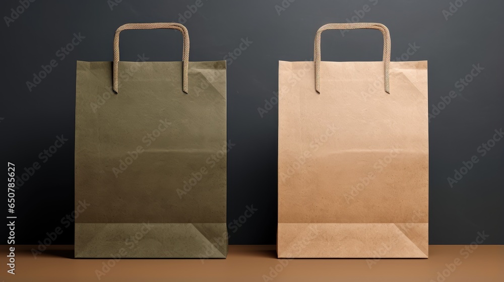 paper bag packaging template for creating eco-conscious product ...