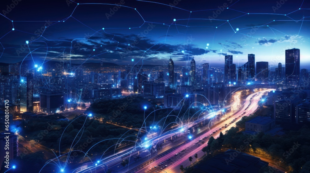 Visualize a smart city interconnected Internet of Things( IoT) devices ...