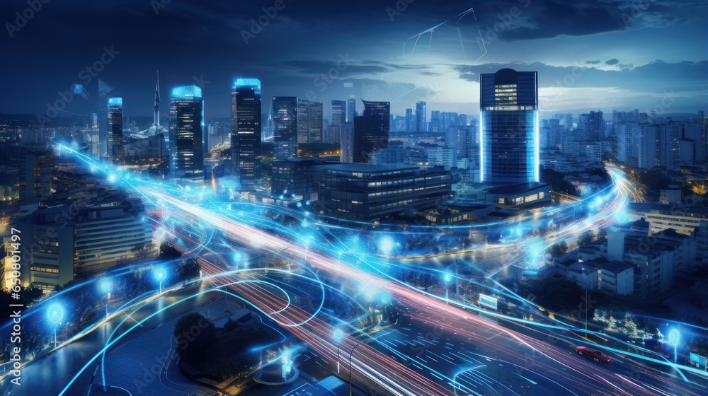 Visualize a smart city interconnected Internet of Things( IoT) devices ...