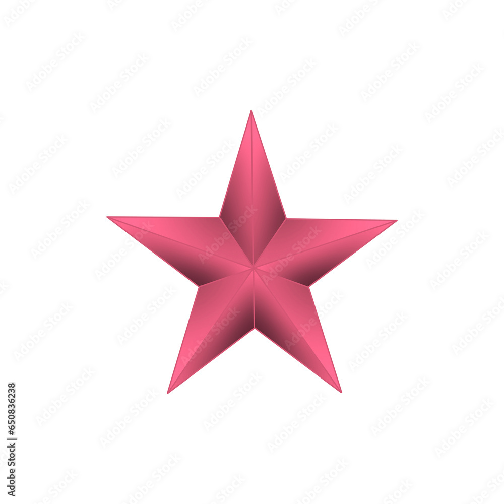 Pink Five Pointed Star, Star Clipart, image with transparent background ...