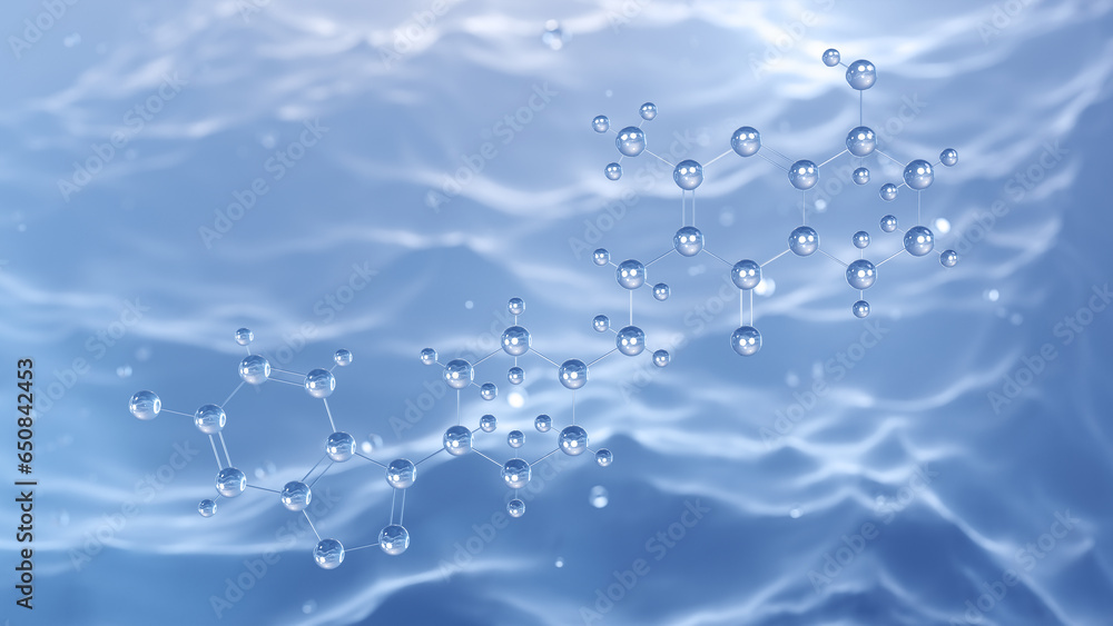 Paliperidone Molecular Structure 3d Model Molecule Atypical Antipsychotic Structural Chemical