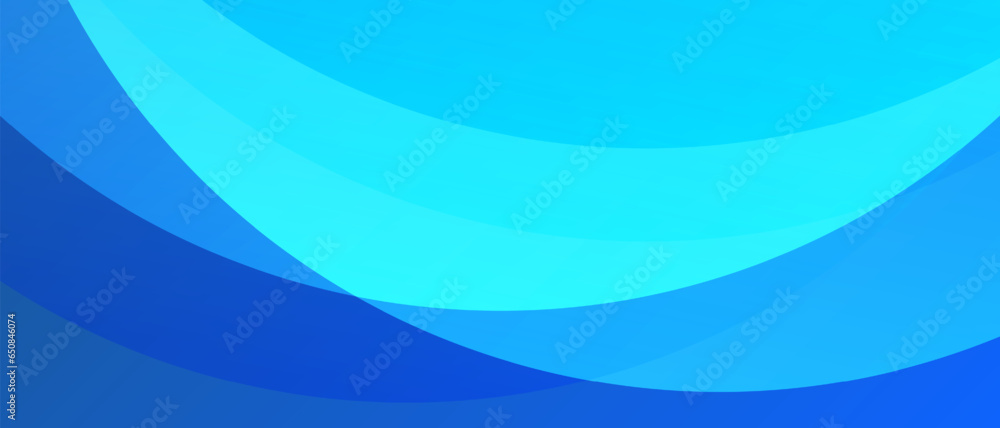 Blue Gradient Background With Dynamic Curve Vector Long Banner For Social Media Post