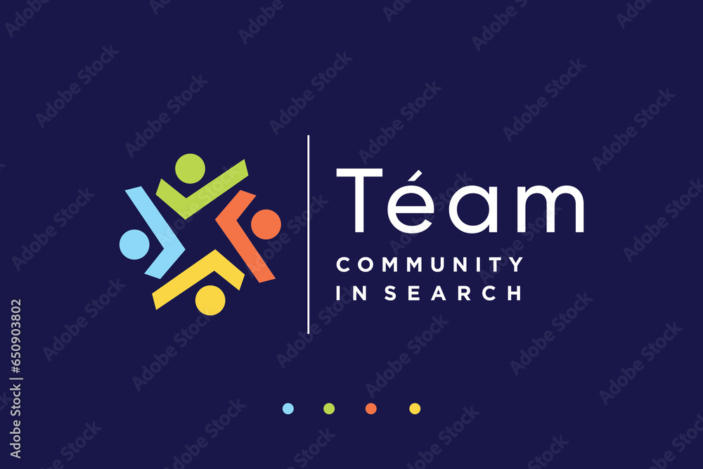 Community logo design vector with modern creative style Stock Vector ...