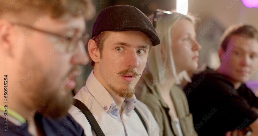 Young man experiences fear of revealing secret during public ...