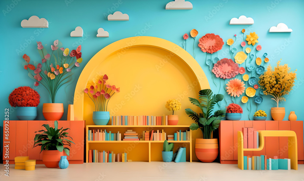 Interactive Colorful Classroom Display: Child-Friendly Diorama ...