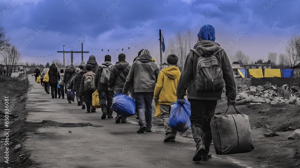 An illustration depicting the harsh reality faced by families forced to ...