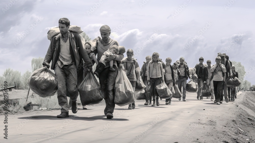 An illustration depicting the harsh reality faced by families forced to ...