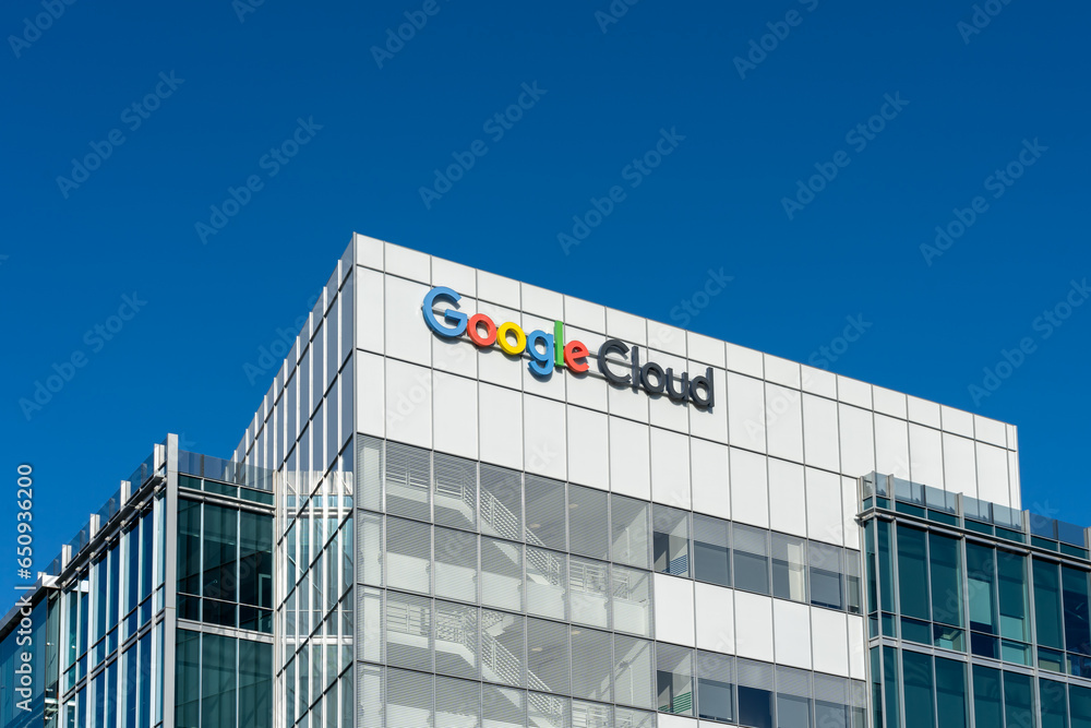 Google Cloud office building in Sunnyvale, California, USA - June 8 ...