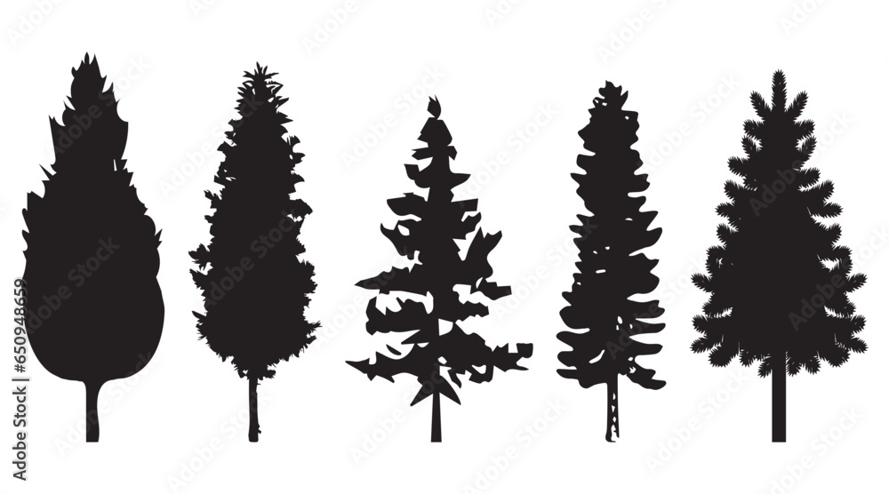 Vetor de Tree silhouette vector, tree silhouette, tree silhouette png ...