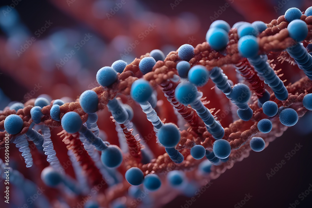 chromosome dna structure microscopic macro shot Stock Photo | Adobe Stock