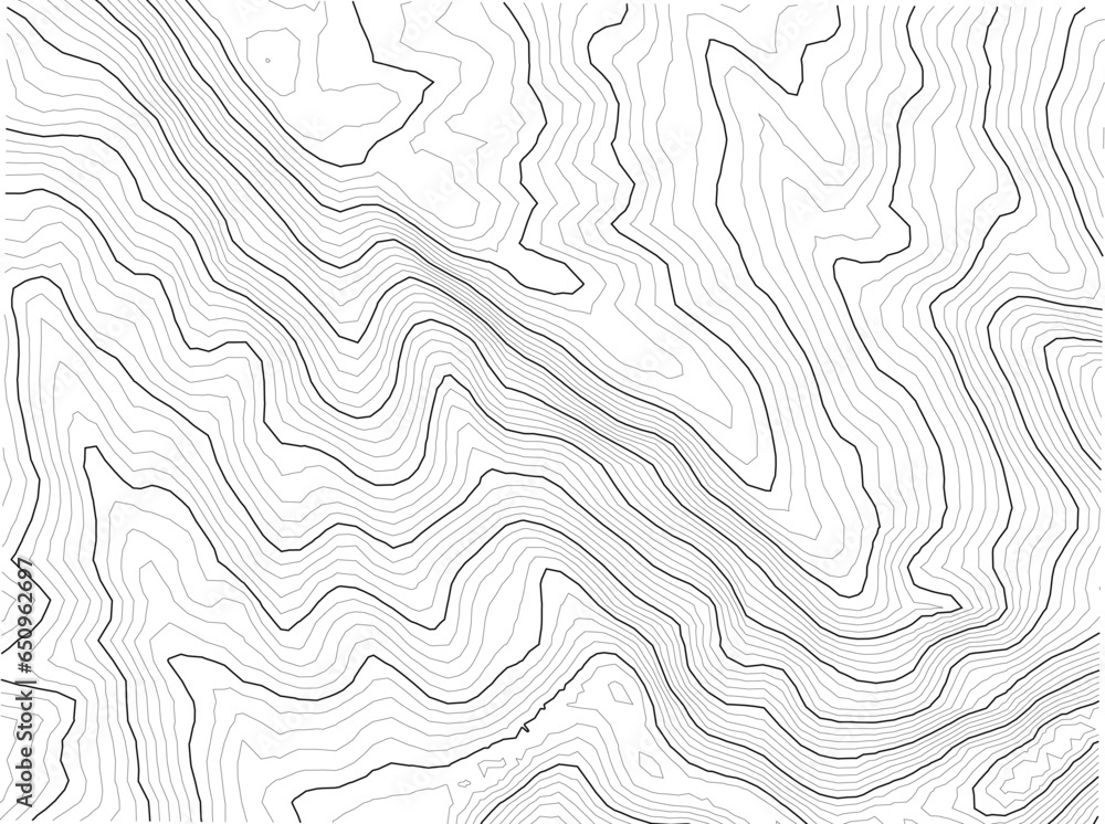 abstract pattern with lines. Topographic map background with terrains ...