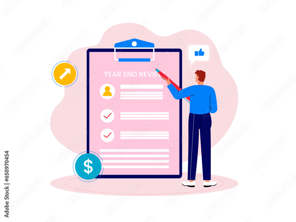 End of year celebration party vector illustration. Year end vector ...