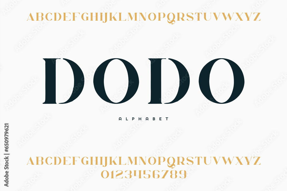DODO Classic typography elegant. Lettering minimal fashion designs ...