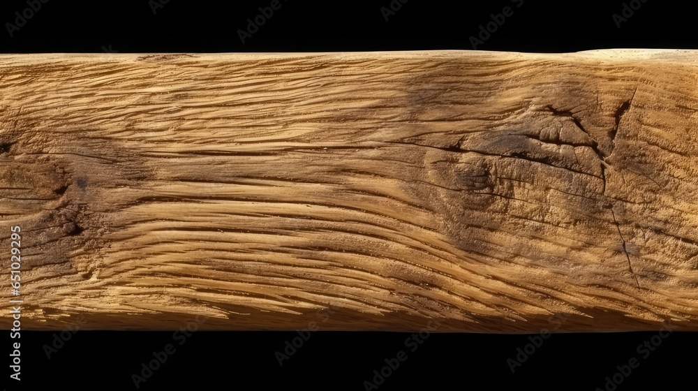 Transparent Oak Wood Beam with Grain Texture Rustic, Ancient, Three ...