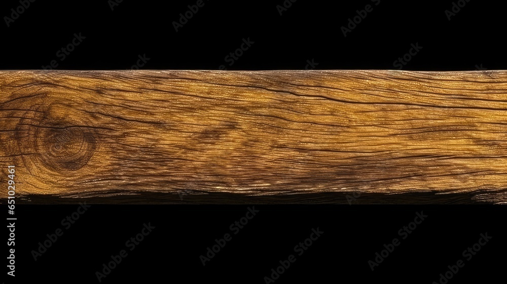 Transparent Oak Wood Beam. Rustic 3D Texture in Brown and Golden Tones ...