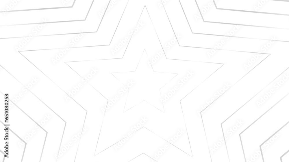 Animated increasing silver stars appear from the center. Background ...