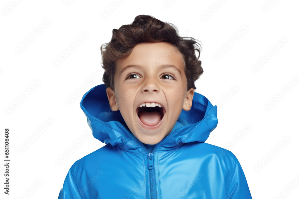 Joyful Boy in a Blue Jacket: Celebrating Childhood Delight, Kids ...