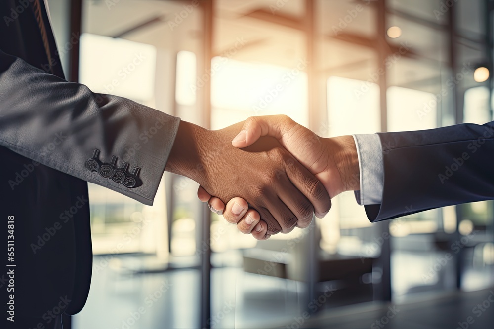 Shaking hands close-up. Shadow business and secret government ...