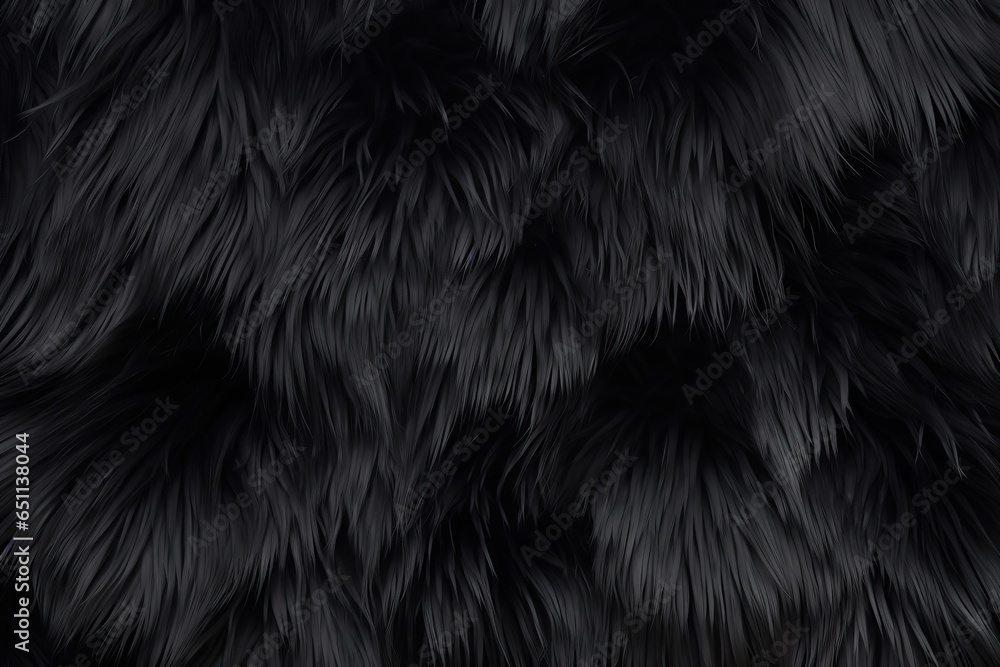 Natural black fur texture background Stock Illustration | Adobe Stock