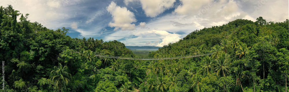 Lumondo Hanging Bridge in Alegria, Surigao Del Norte, Philippines, 160 ...
