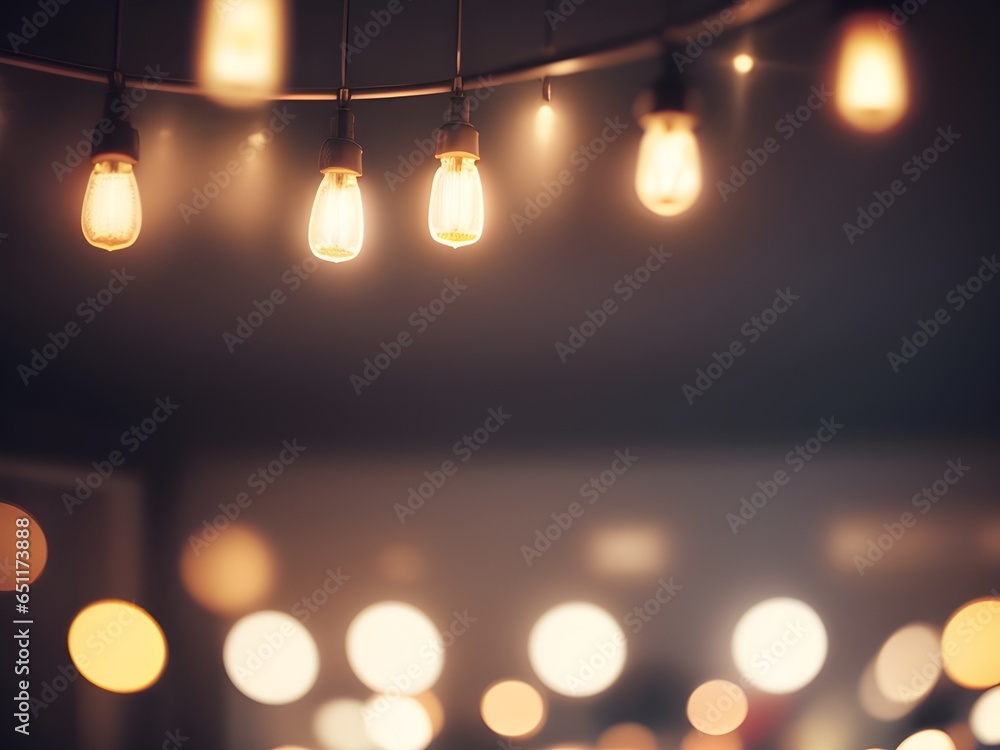 An enchanting scene unfolds as numerous lights gracefully dangle from ...
