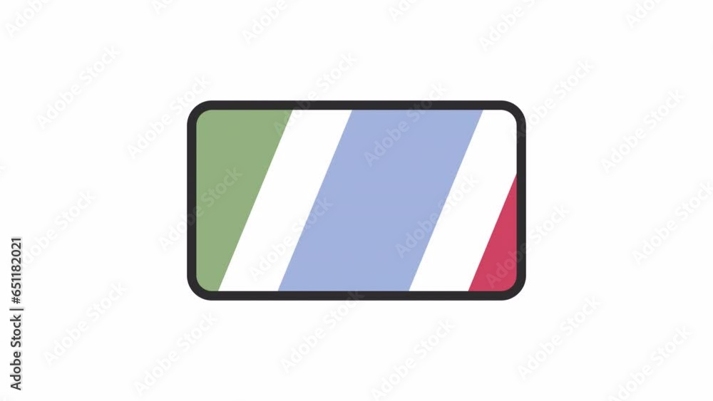 Moving stripes inside button 2D loading animation. Pattern diagonal ...