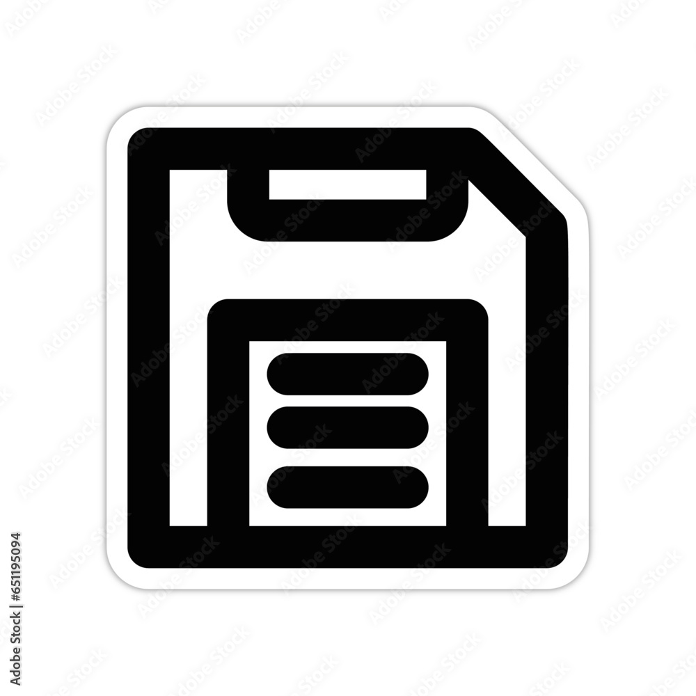 picto logo icones et symbole disquette stockage gras relief Stock ...