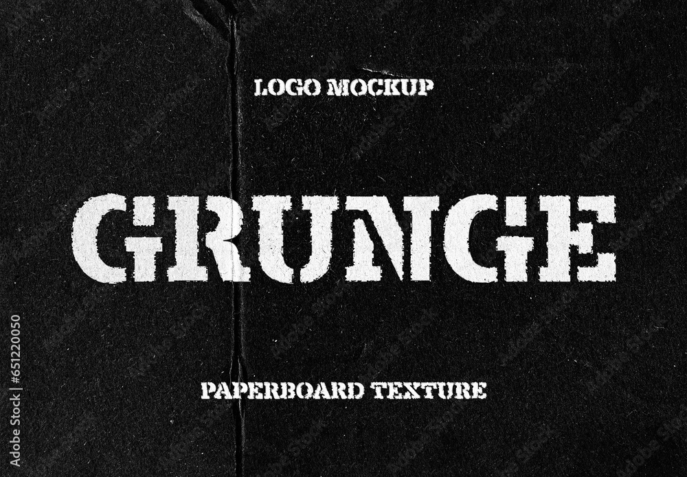 Cardboard Print Logo Mockup Stock Template Adobe Stock