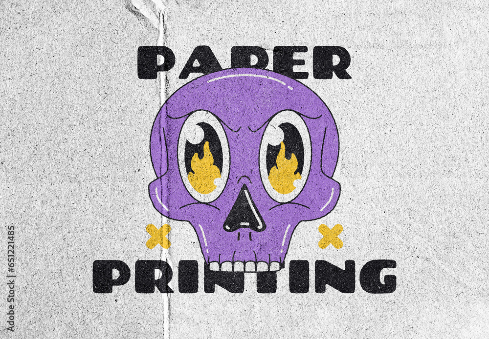 Paper Printing Logo Mockup Stock Template | Adobe Stock