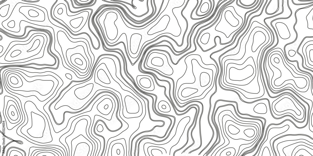 Topographic Map. Topographic Background. Topography Map Line. Black and ...
