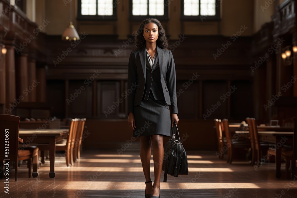 Black Female Lawyer Occupation Employment Work Environment Backdrop ...