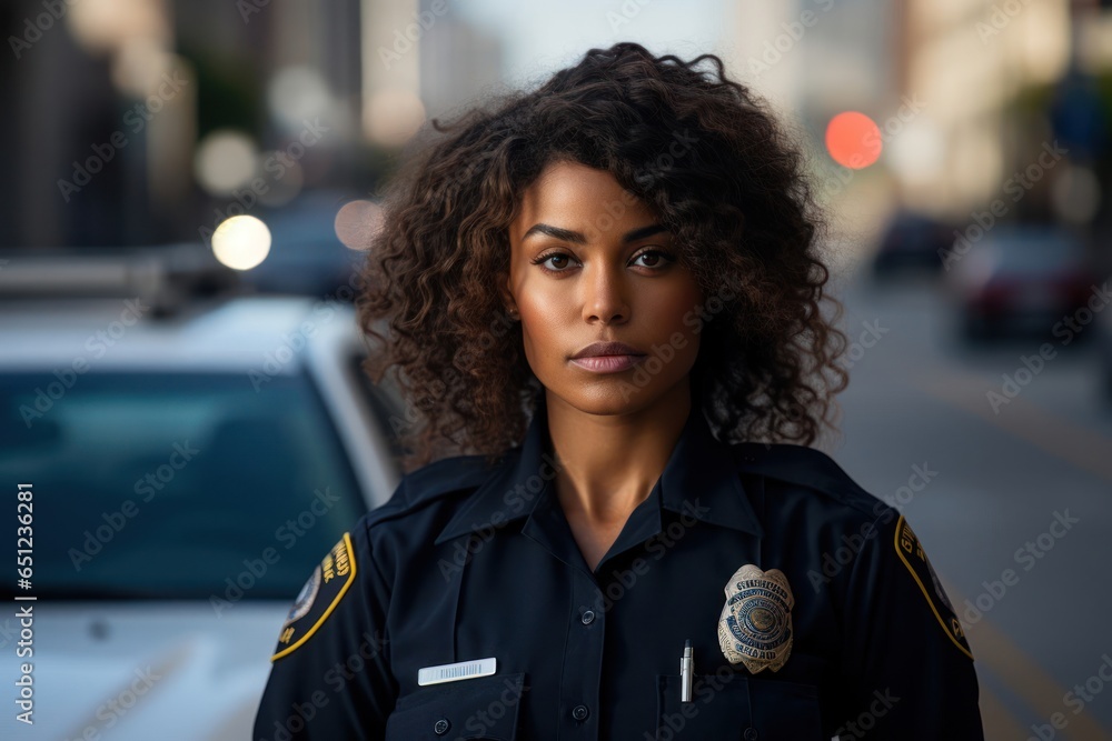 Black Female Police Officer Professional Job Expertise Workplace ...