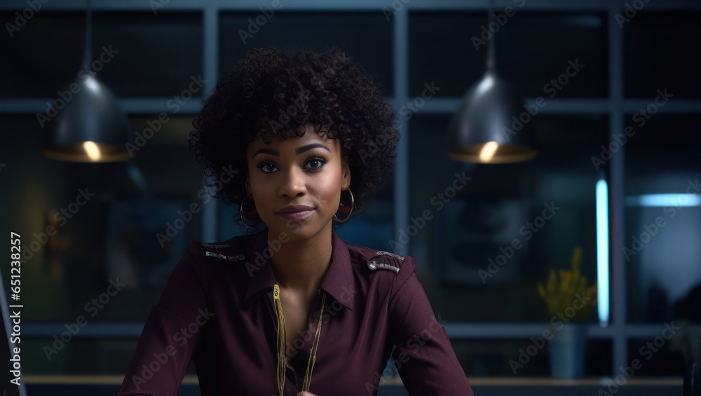 Black Female Receptionist Employee Job Expertise Work Environment ...