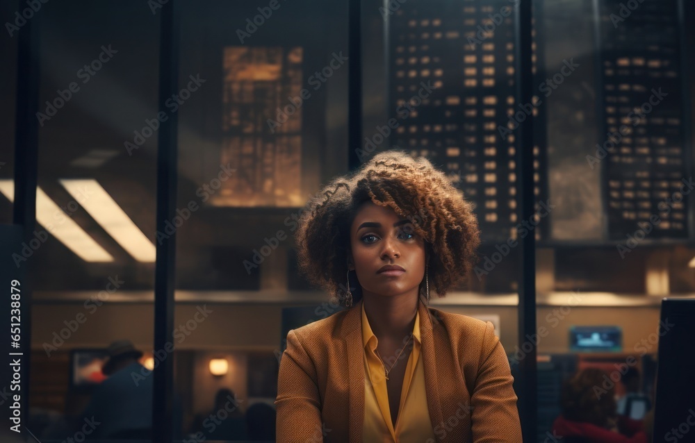 Black Female Receptionist Professional Work Role Work Environment ...