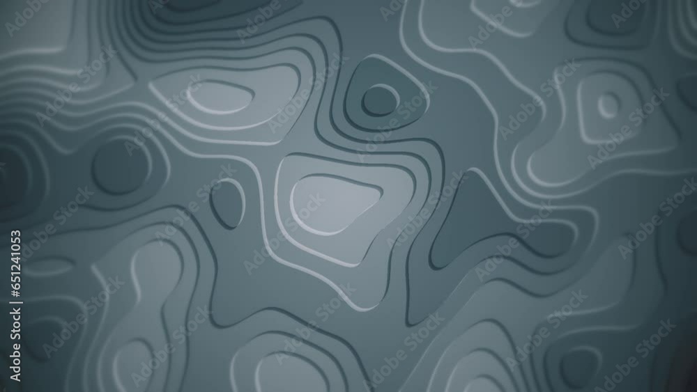 Topographical map styled motion background animation with gently ...