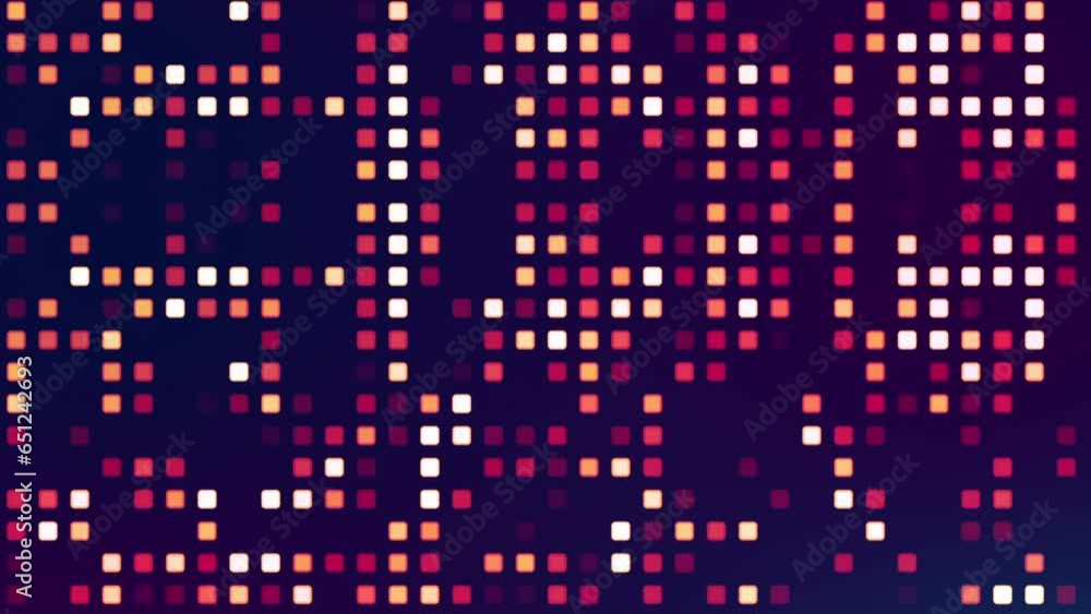 Retro-futuristic 1980s technology background animation with ...