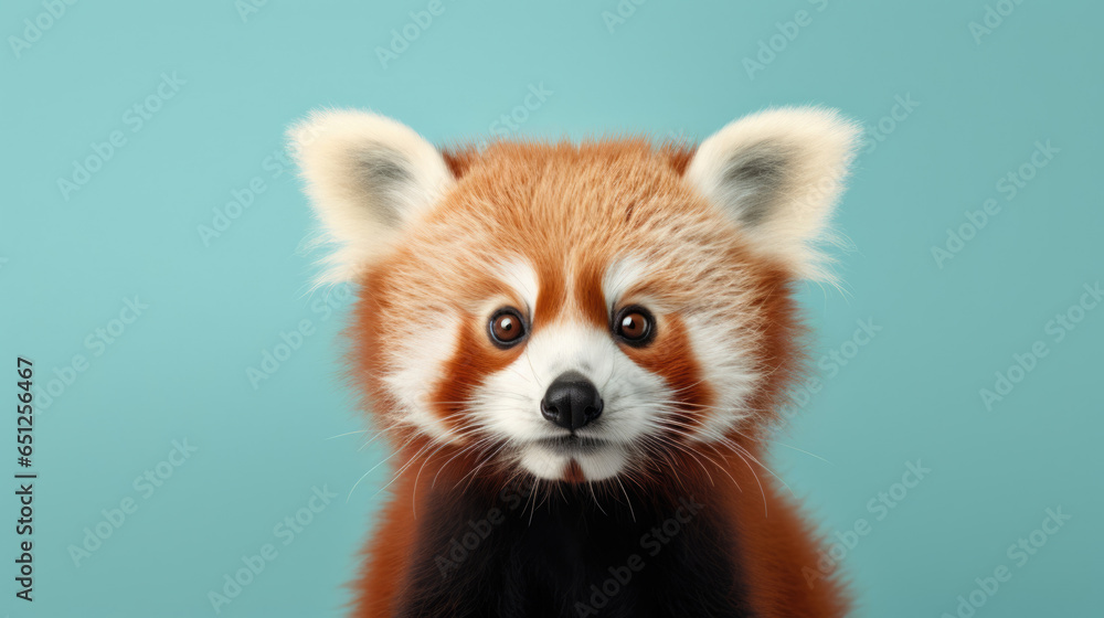 Fancy Red panda, advertising photography, Pastel color palette ...