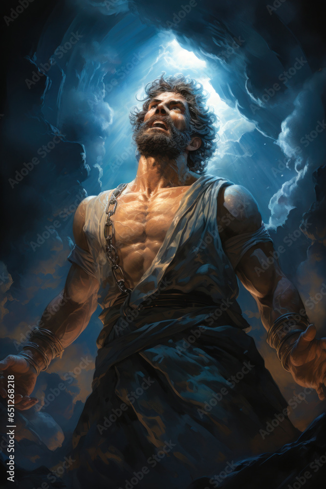 Samson the biblical hero with superhuman strength who freed Gods people ...