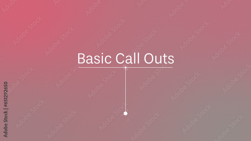 Basic CallOuts With Control Panel Stock Template | Adobe Stock