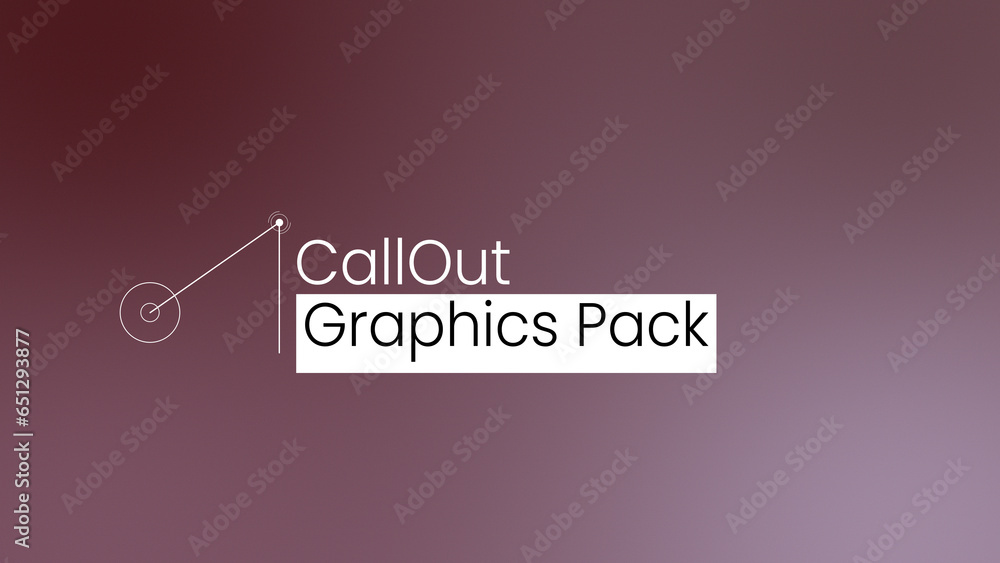 CallOut Graphics Pack With Control Panel Stock Template | Adobe Stock