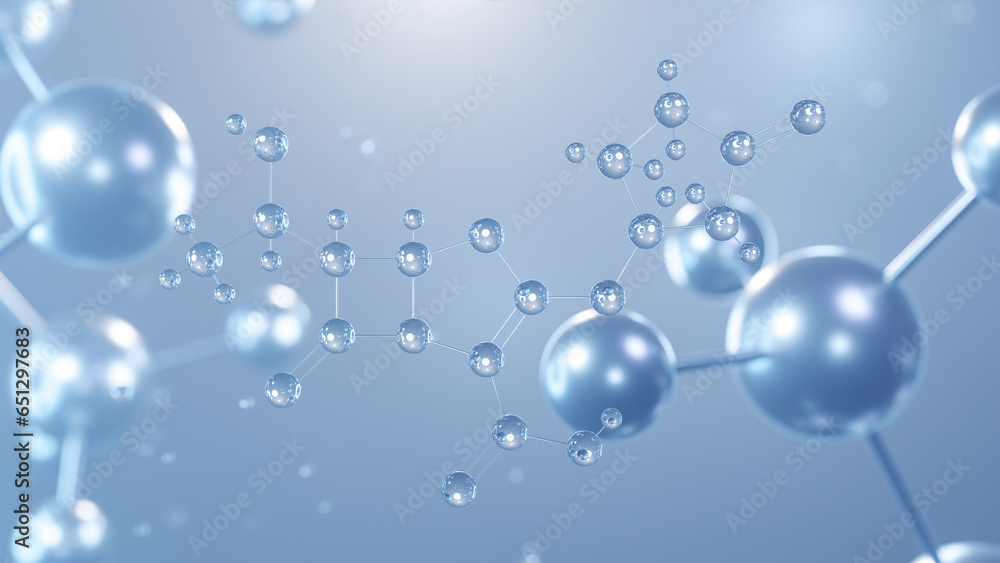 sulopenem molecular structure 3d, flat model, antibiotic, structural ...