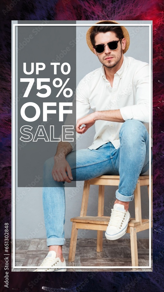 Limited Sale Discount Social Media Story Slideshow template Stock ...
