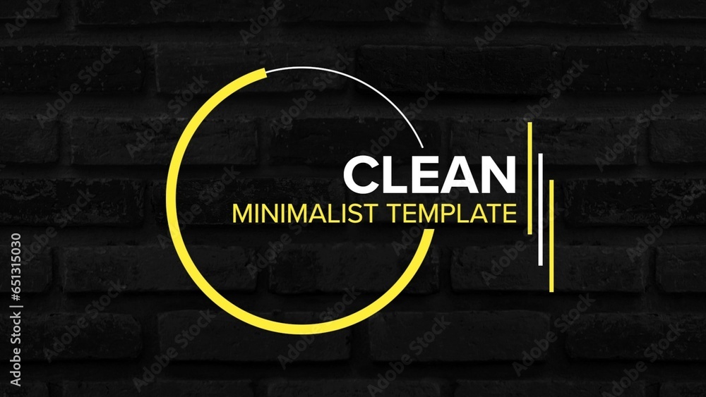 Clean Fresh Minimalist Template text animation reveal Stock Template ...