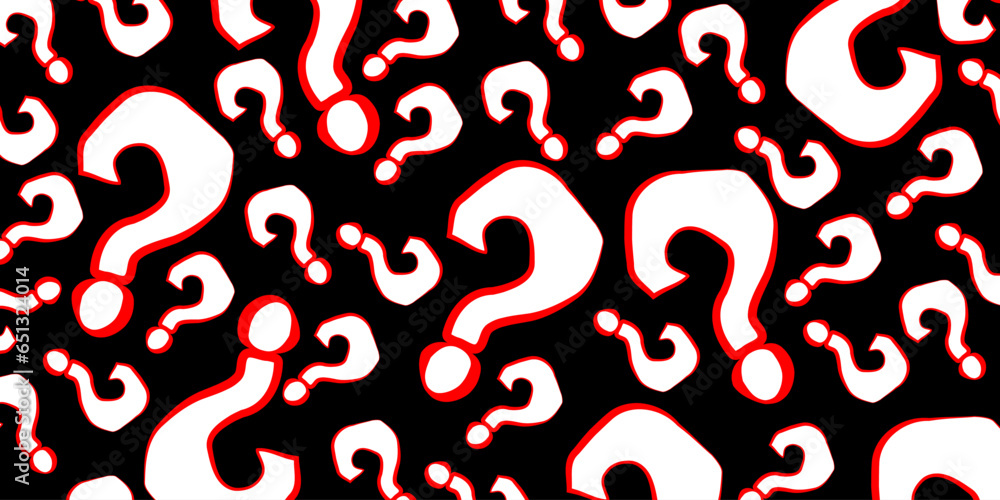 Question marks on black background. Question mark pattern abstract ...