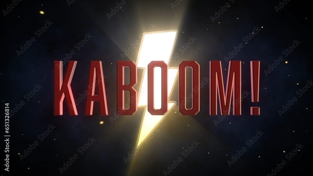 Super Speed Lightning Superhero Title Intro Stock Template | Adobe Stock