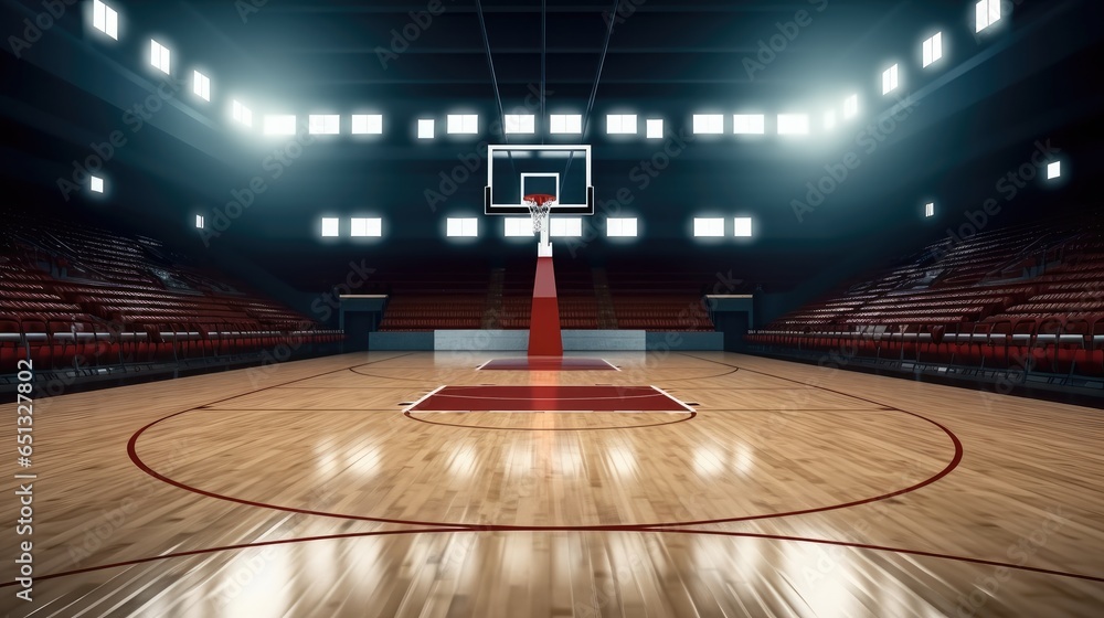 Basketball court, Professional basketball arena. Stock Photo | Adobe Stock