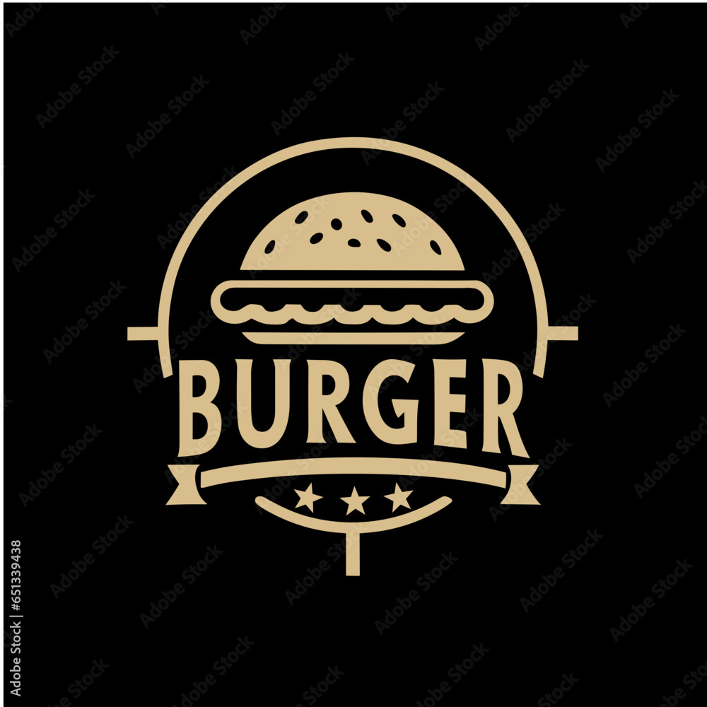 Burger logo ideas, Burger brand identity, Burger logo vector, Burger ...