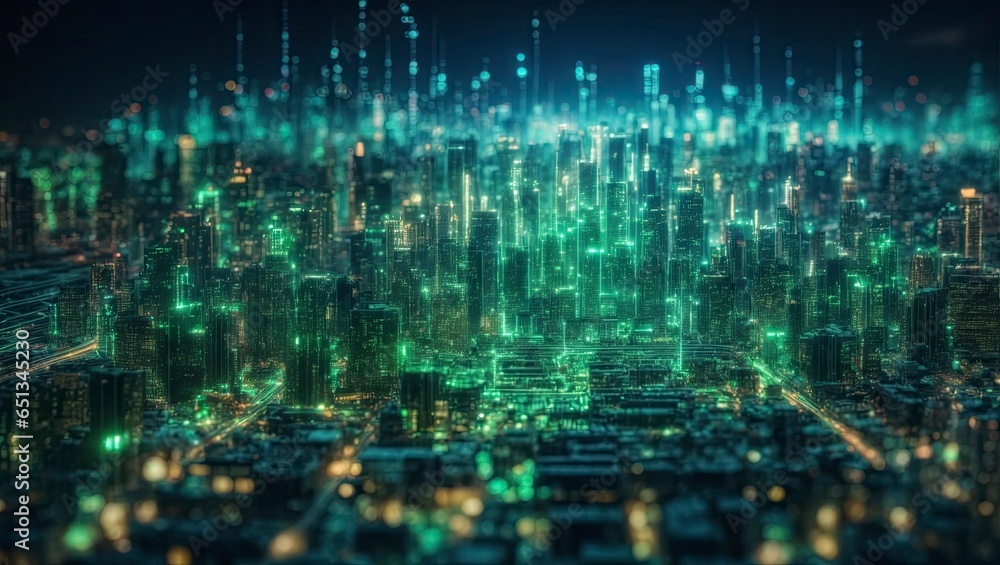 Digital Technology Data Background Neon Chipset Processor Coding ...